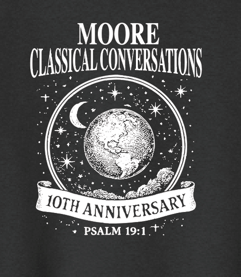 Moore Classical Conversations "10th Anniversary" Design S/S T-shirt (b ...